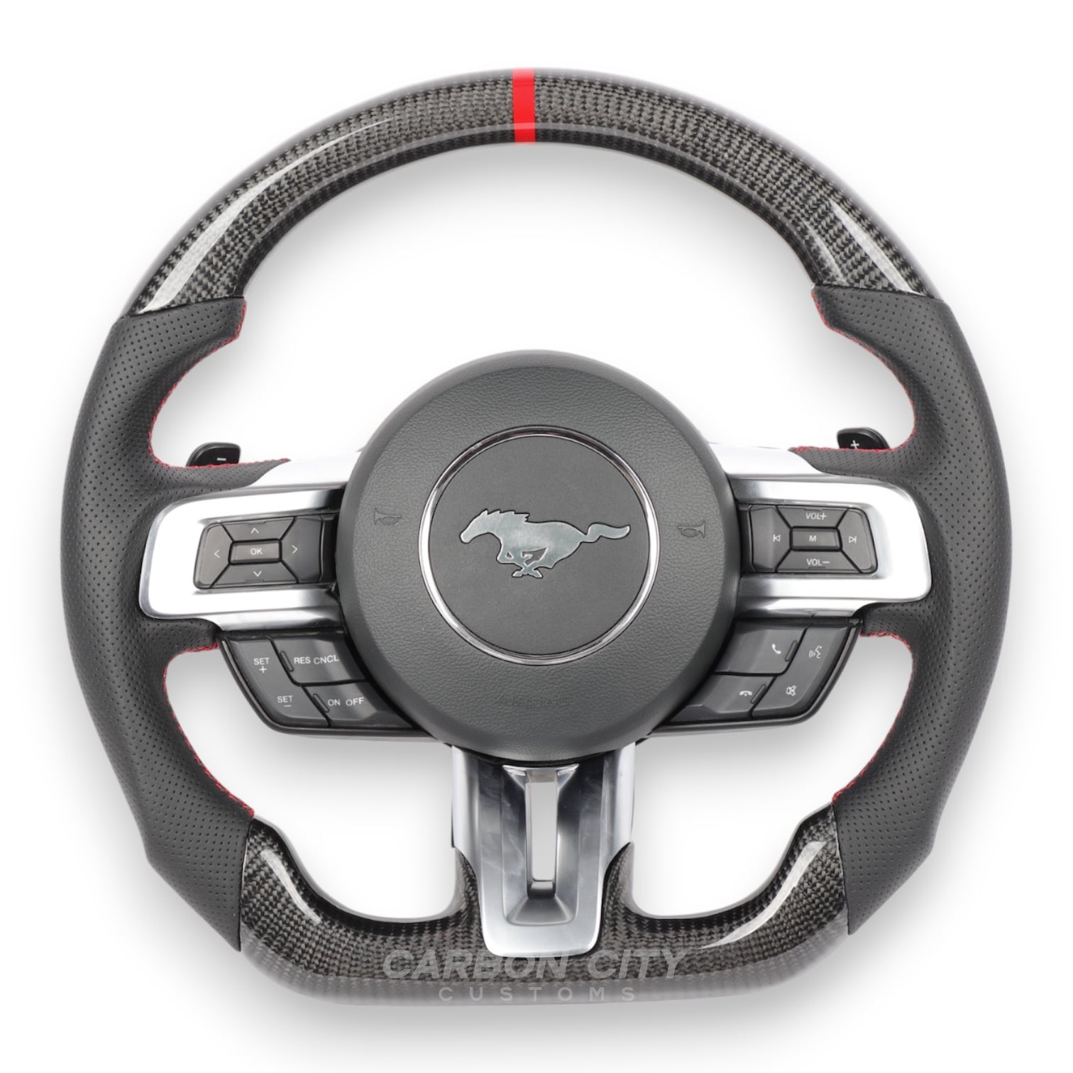 Ford Mustang Customizable Steering Wheel | Carbon City